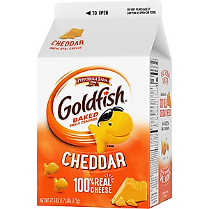 Goldfish Cheddar Cheese Crackers, 27.3 oz Carton