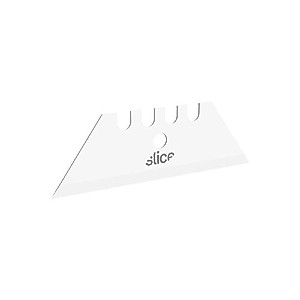 Slice 10525 Ceramic Utility Blades (Pointed Tip), True Safety Blades, Finger Friendly, Safe to Touch, 11x Longer Lasting Than Metal, Double-Sided Blades Extend Blade Life, Never Rusts (2 Blades)
