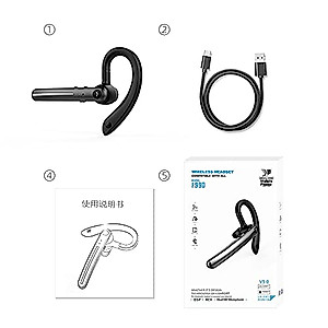 2022 Newest Bluetooth Headset with Microphone Best Blue Tooth Earbuds with Mic for Cell Phones - Noise Canceling