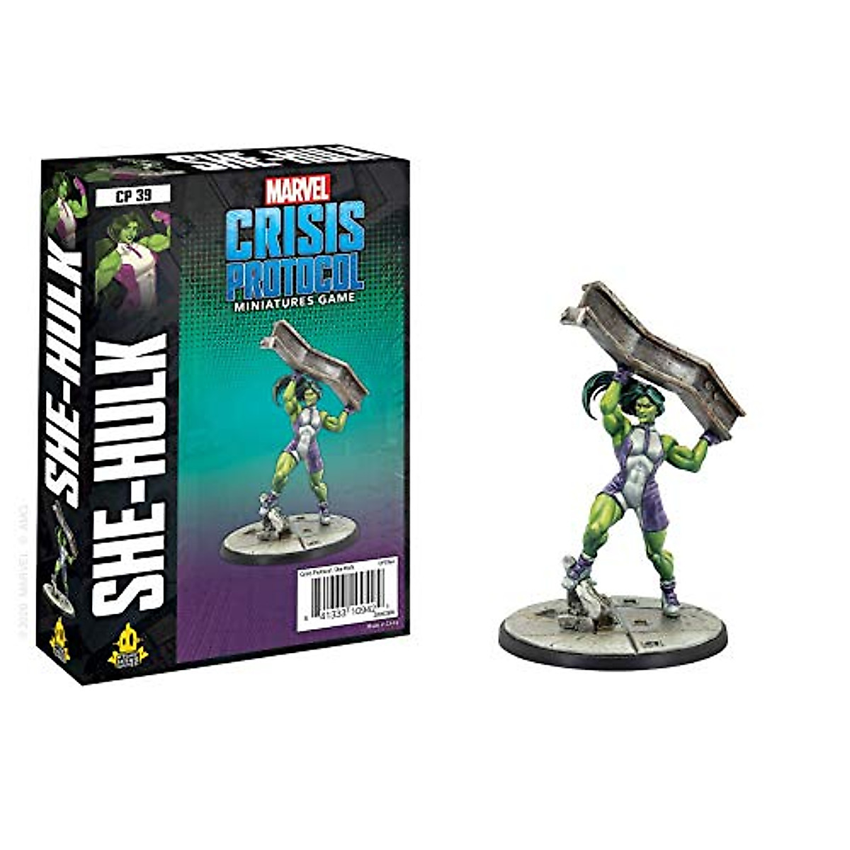 Atomic Mass Games Marvel Crisis Protocol: She-Hulk Character Pack, Black (CP39en)