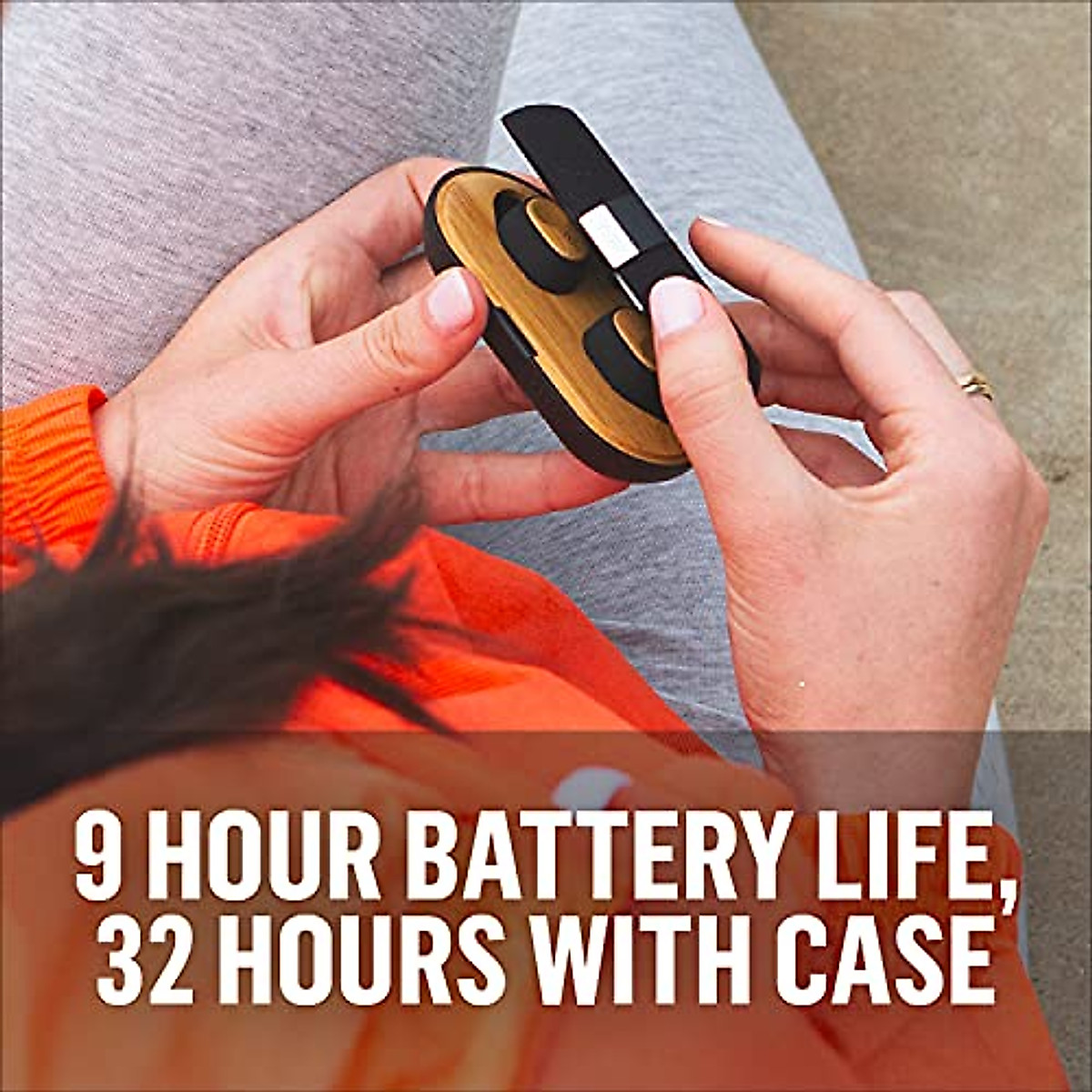 House of Marley Liberate Air: True Wireless Earbuds with Microphone, Bluetooth Connectivity, 32 Hours Total Playtime, and Sustainable Materials