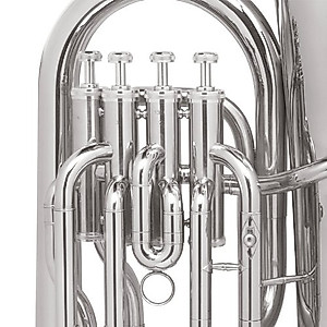 Mendini MEP-N Nickel Plated B Flat Euphonium with Stainless Steel Pistons