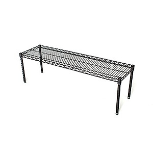 Omega 24" Deep x 48" Wide x 14" High Black Stationary Dunnage Rack