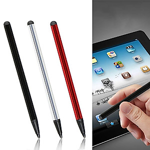 Capacitive and Resistive Stylus Pen, Rubber Nib & Hard Tip 2 in 1 Series, Fine Point Stylus Tip,High Sensitivity Precision,Universal for Samsung Galaxy and Other Android Touch Screen(3 Pieces)