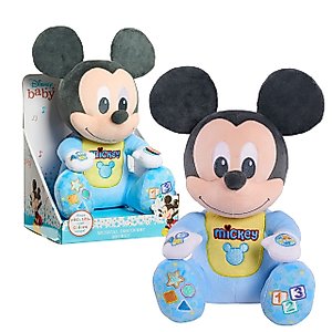 Disney Baby Musical Discovery Plush Mickey Mouse, Officially Licensed Kids Toys for Ages 06 Month by Just Play