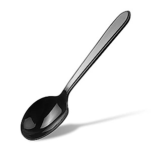 Sihuuu 100 Pcs Mini Taster Spoons, Disposable Plastic Mini Spoon,Cutlery Taster Kit for Chocolate, Coffee, Ice Cream, dessert, cake