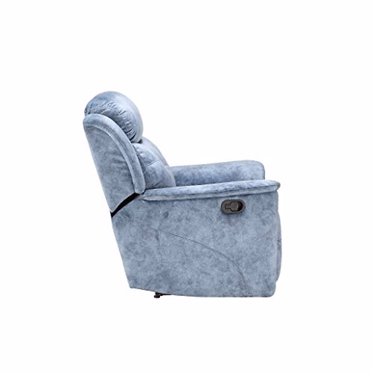 ACME Mariana Loveseat w/Console (Motion) - - Silver Blue Fabric