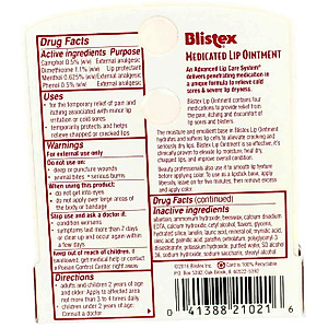Blistex Lip Medicated Ointment (Pack of 3)