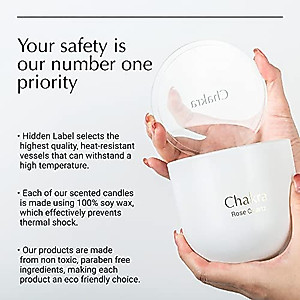 Hidden Label 12oz Howlite Quartz Coconut Lime Crystal Candle, 2 Wood Wicks Scented Crackling Candles, Chakra Collection Meditation Healing Candles with Crystals Inside