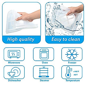 2 Pieces Silicone Tray Resin Mold Large Rectangle Rolling Tray Mold Oval Epoxy Casting Coaster Mold Resin Serving Board Mold Jewelry Holder Mold Fruit Snack Plate Tray Mold with Edge for Home Decor