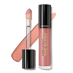 Revlon Super Lustrous Lip Gloss, Non-Sticky, High Shine Finish, 215 Super Natural, 0.13 Oz