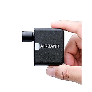 AIRBANK Electric Bike Pump Pocket, 100PSI Mini Cordless Bicycle Pump with Rechargeable Battery for Shrader & Presta Valves