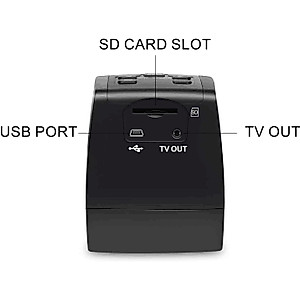 KEDOK Film & Slide Scanner with 22MP Converts 35mm/126/135/110/Super 8 Films, Slides & Negatives into Digital Images, 2.4" LCD Screen, Built-in 128MB Memory– Easy Load Film Adapters