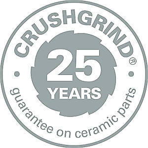 CrushGrind Ceramic Grinder for DIY Salt Pepper or Spice Mills with Adjustable Grinding Setting (10.2" - Pack of 1)