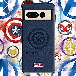 IRON SPIDER Case for Google Pixel 6, with Superhero Character Compatible Pixel 6 Leather Case (Blue)