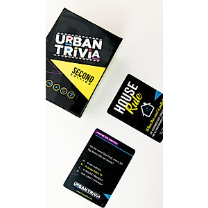 Urban Trivia Game 2nd Edition - Black Card Game for The Culture! Fun Trivia on Black TV, Movies, Music, Sports, & Growing Up Black! Great Trivia for Adult Game Nights and Family Gatherings
