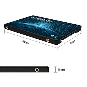 KINGDATA SSD 1TB SATA 2.5 inch Built-in Solid State Drive SATAIII 6 Gb/s high Performance 7MM high SSD (1TB, 2.5 inch SATA3)