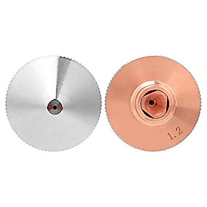 Double Layer Laser Nozzle Brass Laser Cutting Nozzles Layer Dia for Fiber Laser Cutting Engraving Machine 1.0/1.2mm (1.2mm)
