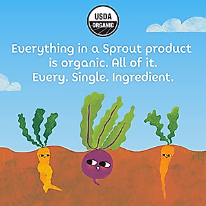 Sprout Organic Baby Food Pouches Stage 3, Creamy Vegetables w/ Chicken, 4 Oz (Pack of 12)