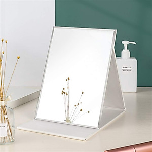 Zcooooool Mirror Large Portable Super HD Mirror Makeup Mirror Multi Stand Angle Hand Free/Handheld/Tabletop Foldable Mirror 10X7 Inch