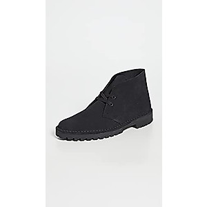 Clarks Desert Rock Men's Boot 8 D(M) US Black-Suede