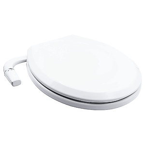 Toilet Seat Bidet Sprayer Attachment for Round Toilets, Non-Electric Bidet with on/off feature, Spray and Wash Bathroom Toilet Seats with Self-Cleaning Nozzle, Easy Operation, Easy Installation