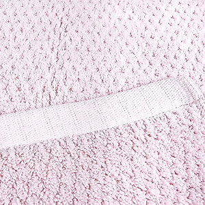 Everplush Diamond Jacquard Hand Towel Set, 4 x (16 x 30 in), Pale Pink 4 Count