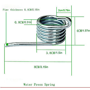 NentMent 2 Pack Water Press Spring Replacement for Commercial Mop Bucket Side-Press Wringer Torsion Springs for Combo on Wheels Heavy Duty Business Floor Cleaning Mopping Buckets Accessories