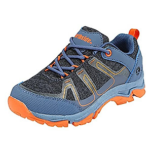 Northside Boy's Hiker, Hiking Shoe, Navy/Orange, 1 M US Little Kid