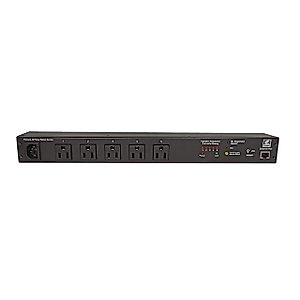 Synaccess netBooter NP-05B Remote Switched PDU with 5 Power Outlets, 120V/15A. Control via Web, telnet, or USB