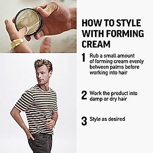 American Crew Men's Hair Forming Cream (OLD VERSION), Like Hair Gel with Medium Hold & Medium Shine, 3 Oz (Pack of 1)