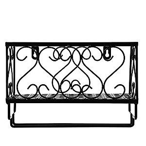 Cabilock Metal Hangers Wall Mount Clothes Rack Wall Mounted Wine Rack Wire Wine Glass Rack Wine Bottle Holder Wine Glass Hanger Stemware Rack for Bar Kitchen Metal Clothes Hanger Wall Clothes Rack