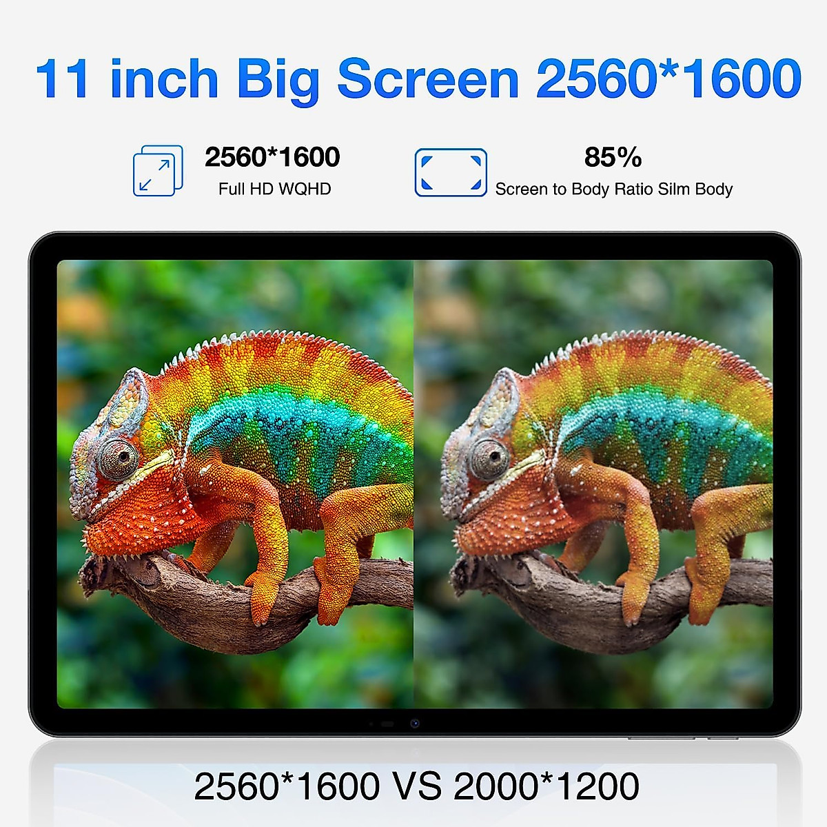 DOOGEE T30 PRO Tablet,11''2.5K Android Tablet, 15GB+256GB Android 13 Tablets, Octa-Core Gaming Tablet, 8580mAh,Hi-Res Quad Speakers, 20MP Camera, TÜV Low Bluelight, Split Screen Green