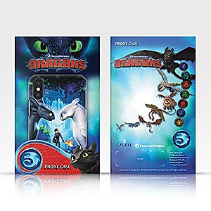 Head Case Designs Officially Licensed How to Train Your Dragon Toothless & Light Fury Fly III Night and Light Hard Back Case Compatible with Samsung Galaxy Z Flip5