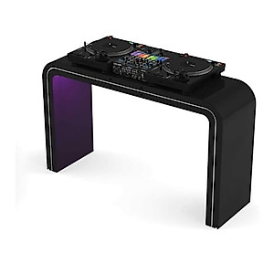 Glorious Session Cube XL Sturdy DJ Workstation with Integrated Cable Routing, Easy Assembly and Storage (Black)