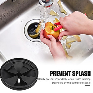 Garbage Disposal Splash Guards, 3 3/8" EPDM Rubber Drain Insert for InSinkErator Evolution Series 2023 Upgraded Rubber QCB-AM Sink Disposal Splash Guard（2-Pack）