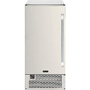 Whynter UIM-502SS Built-in/Freestanding Maker-50lb Capacity Clear Cube Ice Makers, One Size, Stainless Steel/Black
