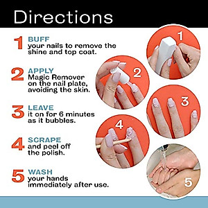 Gel Nail Polish Remover, Gel Remover for Nails in 3-5 Minutes, Easily & Quickly Remove Gel Nail Polish, No Need for Foil, Soaking or Wrapping, Protect Your Nails-15 ml