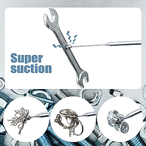 Telescoping Magnetic Grabbers Magnetic Pick-Up Tool with Pocket Clip Telescopic Retrieving Magnet for Screws Nuts Pins, 25 Inch (4)