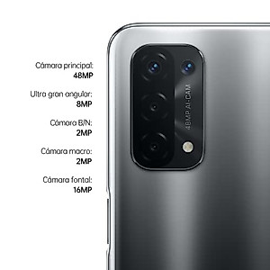 Oppo A54 Dual-SIM 64GB ROM + 4GB RAM (GSM Only | No CDMA) Factory Unlocked 5G Smartphone (Fluid Black) - International Version