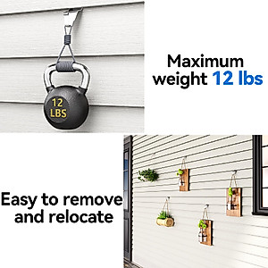 Amuille 20 Pack Vinyl Siding Hooks, No Hole Siding Hanging Hangers, Heavy-Duty Stainless Steel Vinyl Siding Hanger, Reusable Siding Clips for Hanging Holiday Decorations, Plaques, String Light