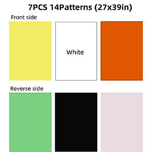 LDMJNL 39x27in Product Photography Backdrops with Stand 7PCS 14Patterns Reusable Flat Lay Backdrops for Food Photography