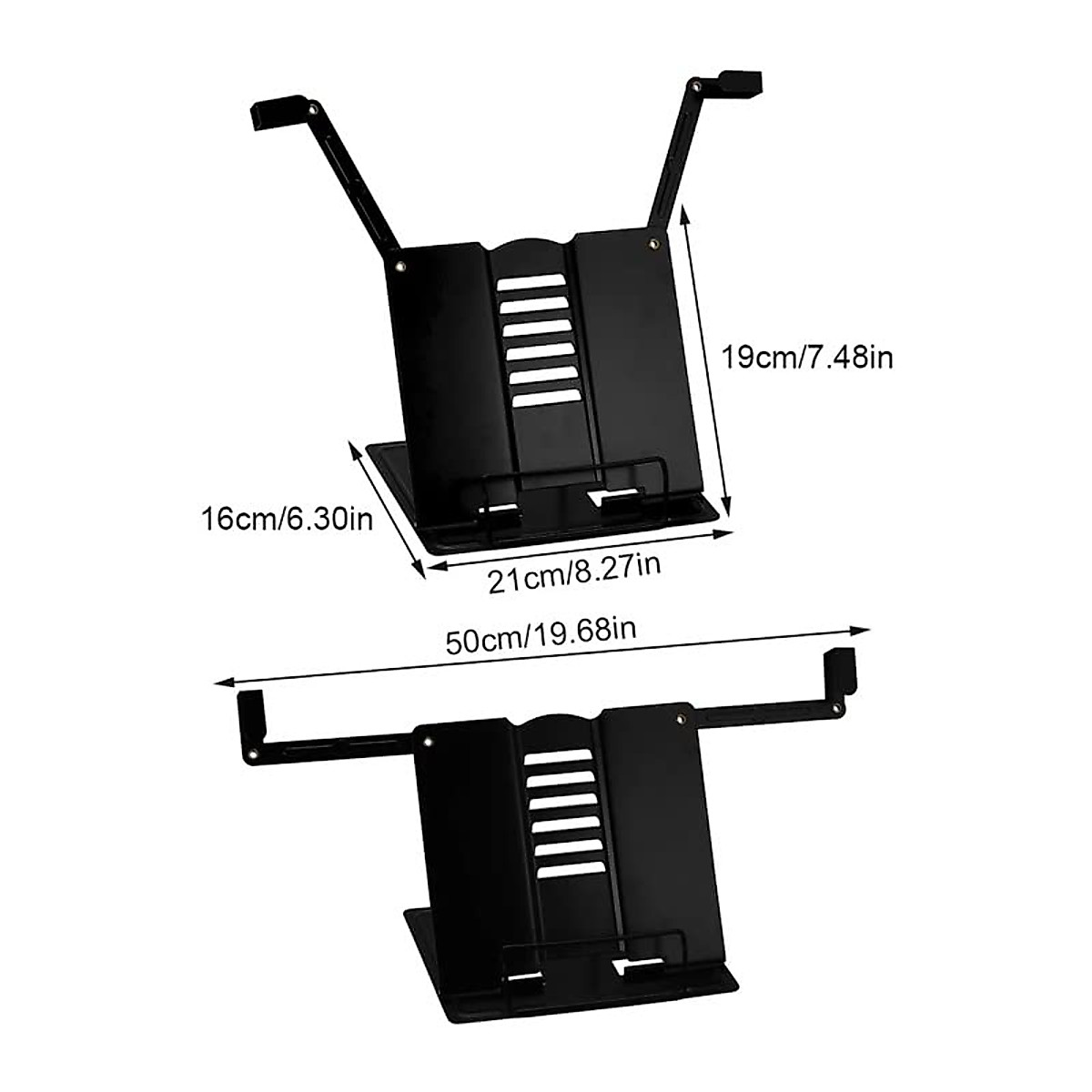 UYSVGF Adjustable Metal Bookshelf Portable Reading Bookshelf Support File Shelf Bookshelf Tablet Sheet Music Recipe Holder