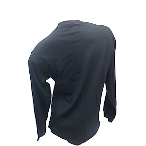 Victoria's Secret Pink Campus Long Sleeve Crew Neck Tee Glitter Shine Color Black New (as1, Alpha, m, Regular, Regular)