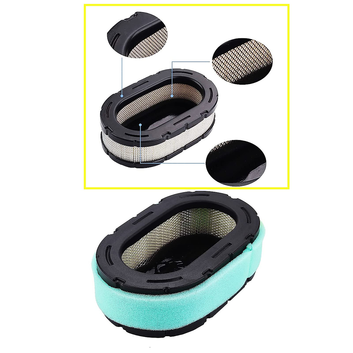 3-Pack 32 083 09-S 32 883 09-S1 Air Filter for Kohler KT715 KT725 KT730 KT735 KT740 KT745 KT610 KT620 19HP-26HP Engine 32 883 09-S1 MTD Cub Cadet Lawn Mower