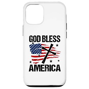 iPhone 13 Pro White 4th Of July For Men Patriotic God Bless America Flag Case