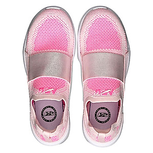 Athletic Propulsion Labs Women's Techloom Bliss Shoe, Bleached Pink/Fusion Pink/White, 8