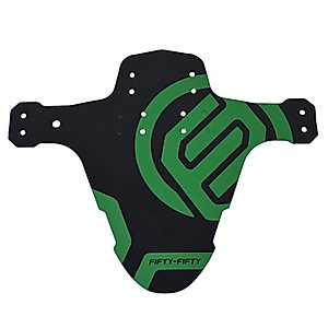 FIFTY-FIFTY Mountain Bike Fender, MTB Mudguard, Front and Rear Compatible, Fits 26", 27.5", 29", Plus Size and Fat Bike Wheel Sizes(Green)