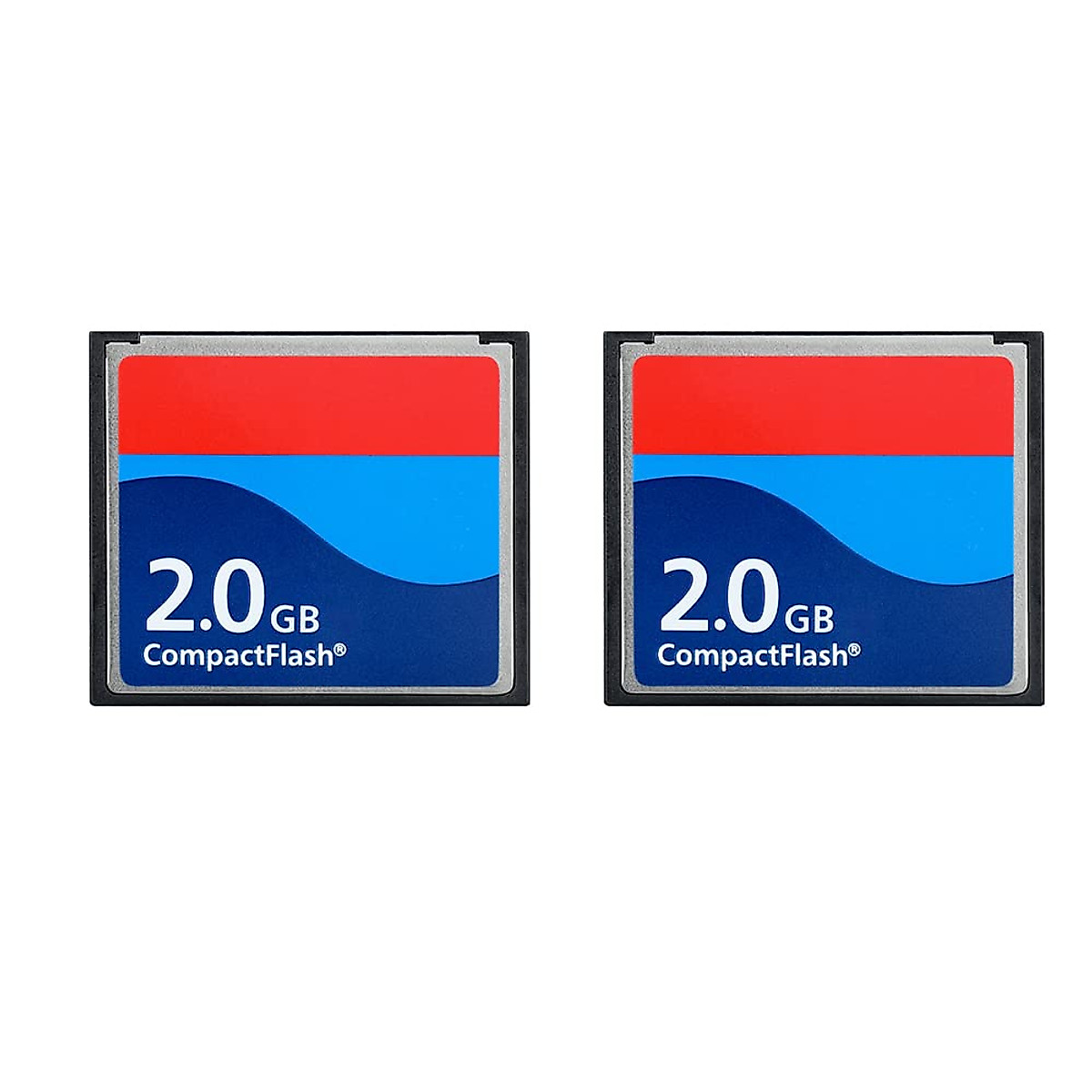 ZhongSir Two Pack 2GB Extreme Compact Flash Memory Card High Speed Digital Camera Card Industrial Grade Card(2X2GB)