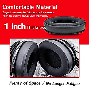 Revolver Cooling Gel Ear Pads for Cloud Revolver / Revolver S Headset I Thicker Enhanced Memory Foam - Hybrid Sport Fabric More Comfort by DIMOST